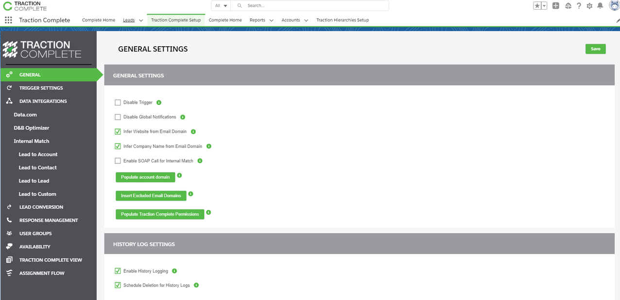 Traction Complete Permission Sets