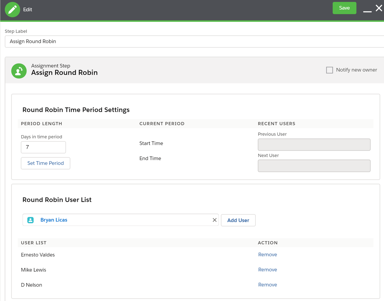 Round Robin Assignment