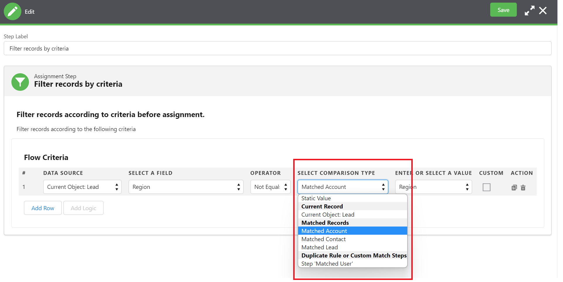 Filter Records by Relative Criteria in a Flow Step Filter Records by Relative Criteria in a Flow Step